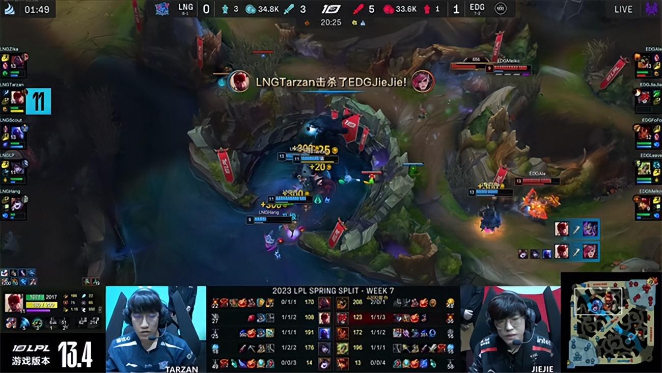 LOL-LPL：Leave团战输出拉满，EDG“清算之战”2-0横扫LNG_PP视频体育频道