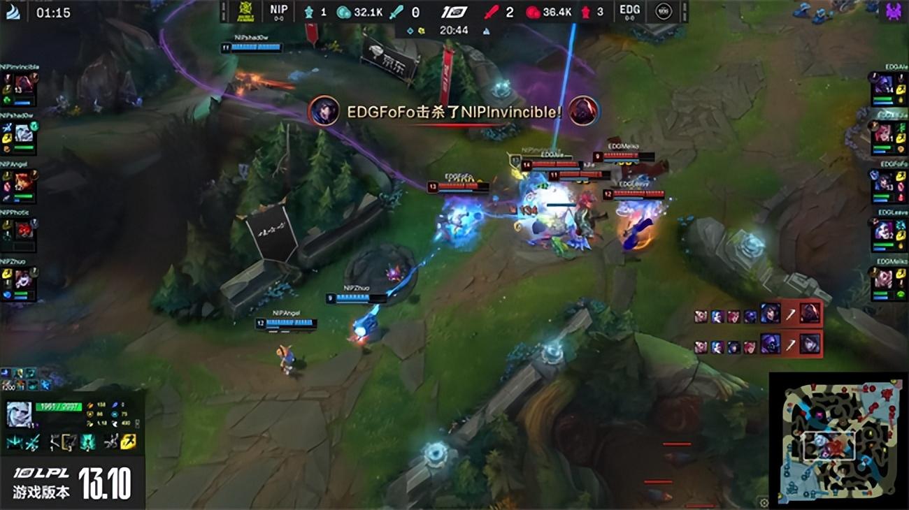 LOL-LPL：Jiejie蔚自信抢龙压制野区，EDG 2-0横扫NIP轻取首胜_PP视频体育频道