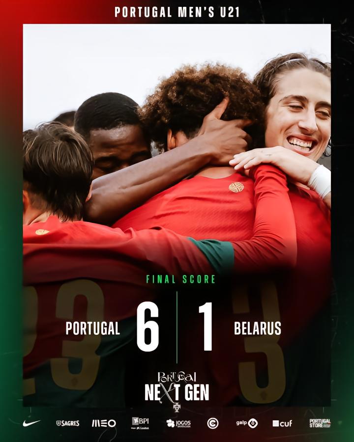 葡萄牙U21：多点开花，6-1战胜白俄罗斯U21_PP视频体育频道