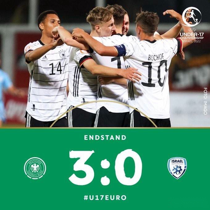 莱比锡新星雷比格两球，德国U17三战全胜晋级U17欧洲杯淘汰赛_PP视频体育频道